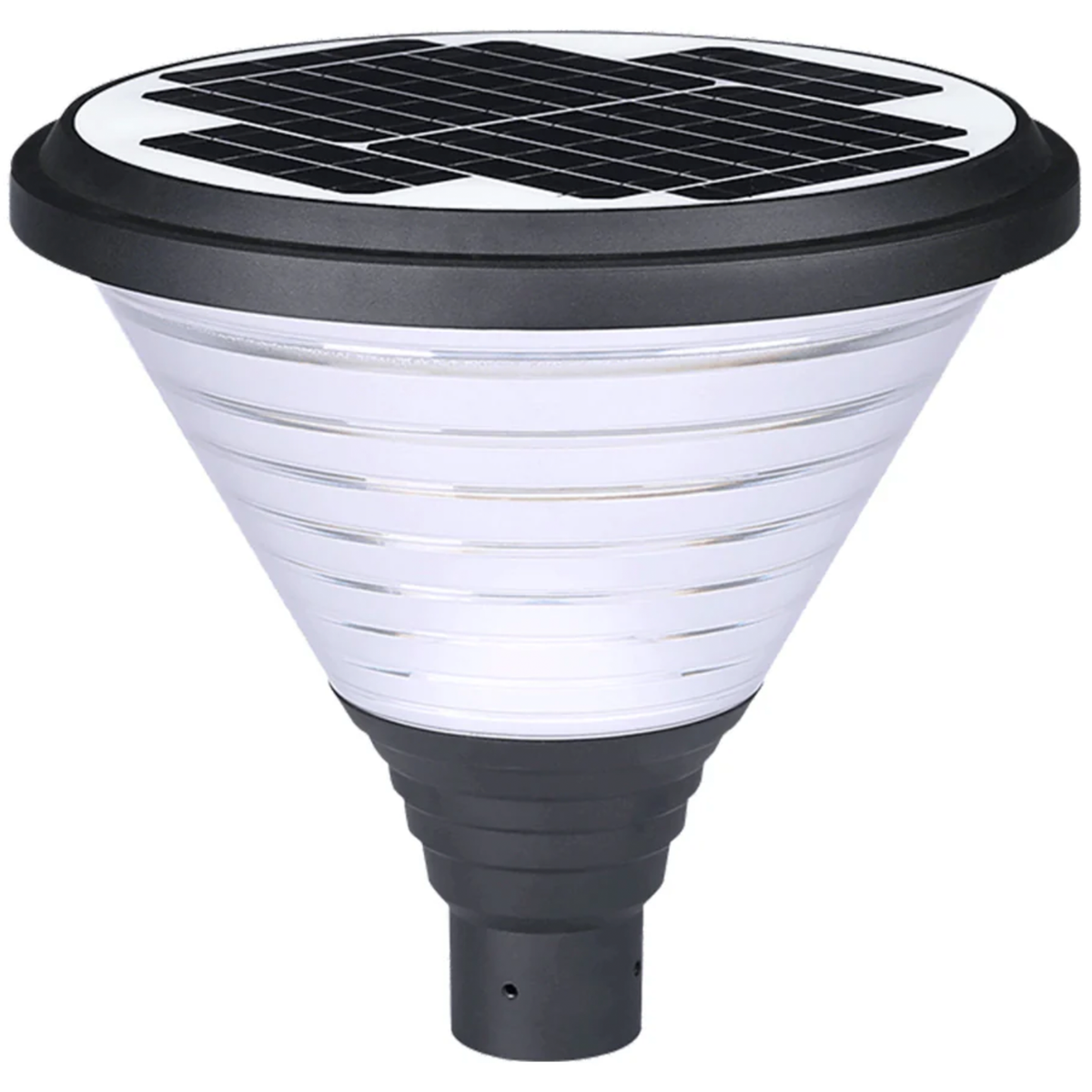 Solar LED Hourglass Post Top Light - West Durable Lighting