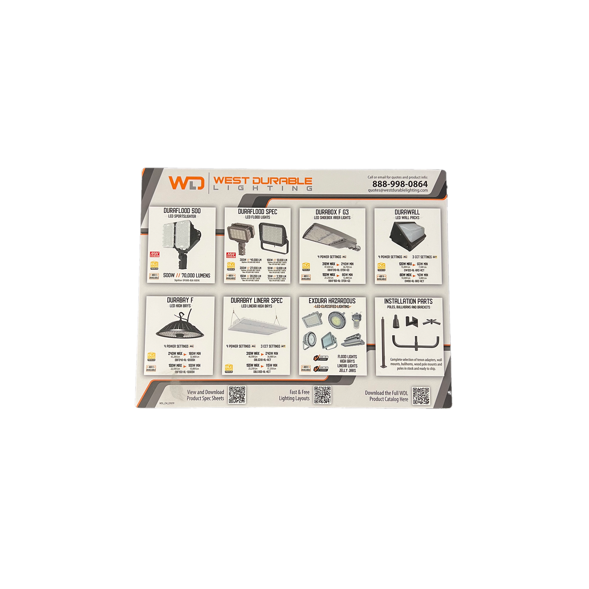 WDL Counter Mats WDL-MAT - West Durable Lighting