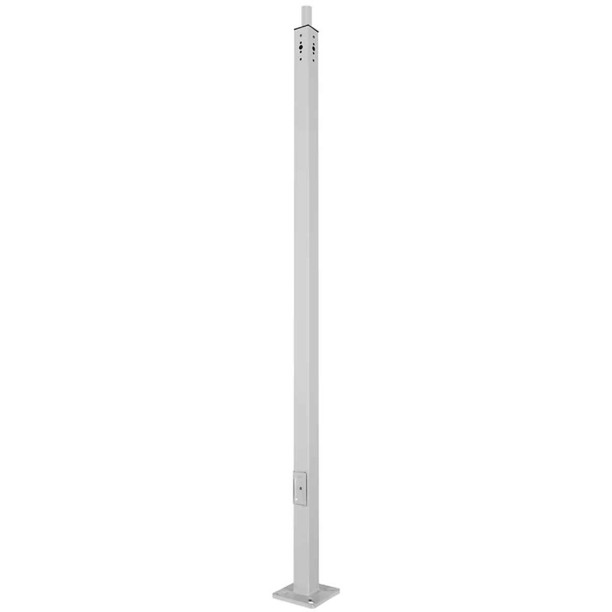20ft 4in Square Steel Poles, 11G with tenon, White W-SQP-42011G - West ...